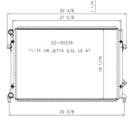 Replacement VOLKSWAGEN GOLF RADIATORS | Aftermarket RADIATORS for ...